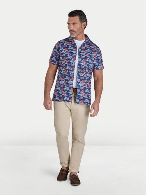 RAGING BULL Hawaii Floral Short Sleeve Shirt