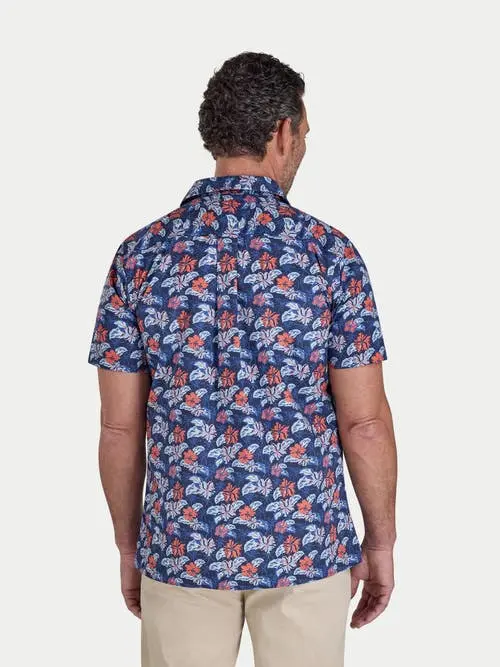 RAGING BULL Hawaii Floral Short Sleeve Shirt