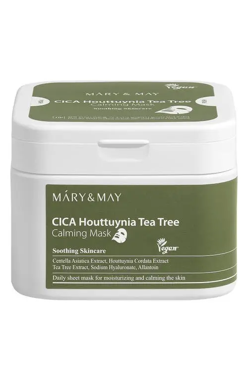 MARY&MAY Cica Houttuynia Tea Trea Calming Mask - No Color
