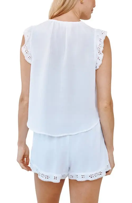 Bella Dahl Eyelet Ruffle Top
