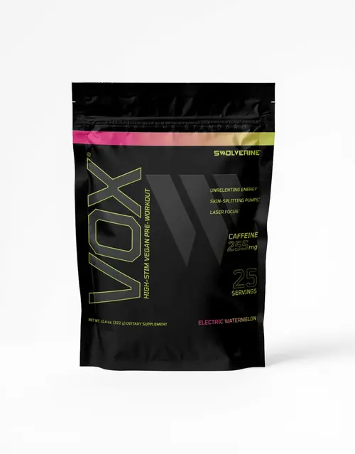 SWOLVERINE Vox® | Vegan High Stim Pre Workout - Electric Watermelon