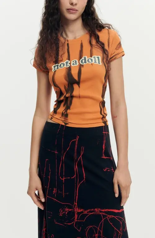 Desigual Printed Handkerchief Hem Skirt