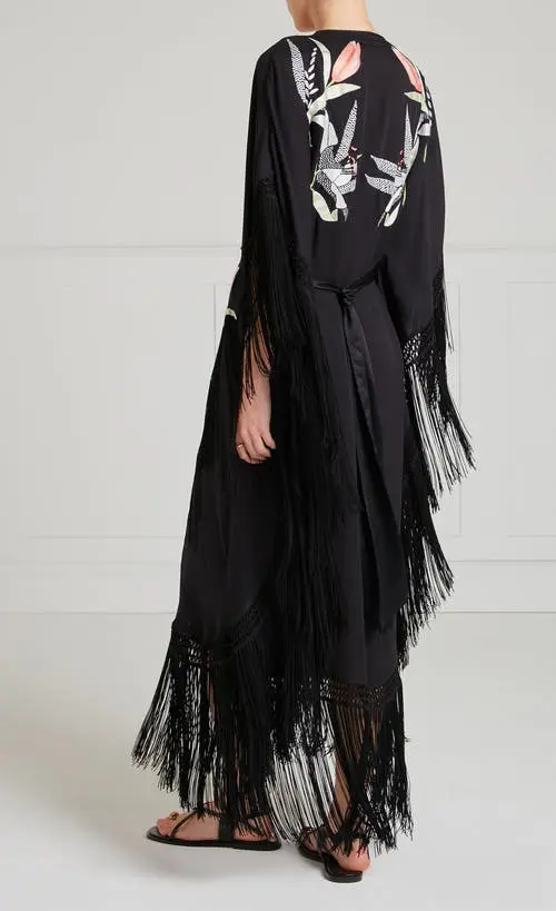 TEMPERLEY LONDON Madeline Kaftan - Black