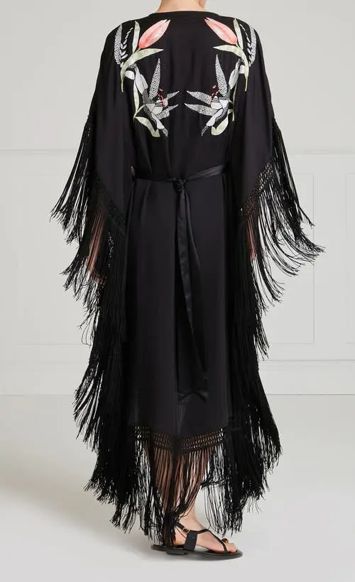 TEMPERLEY LONDON Madeline Kaftan - Black
