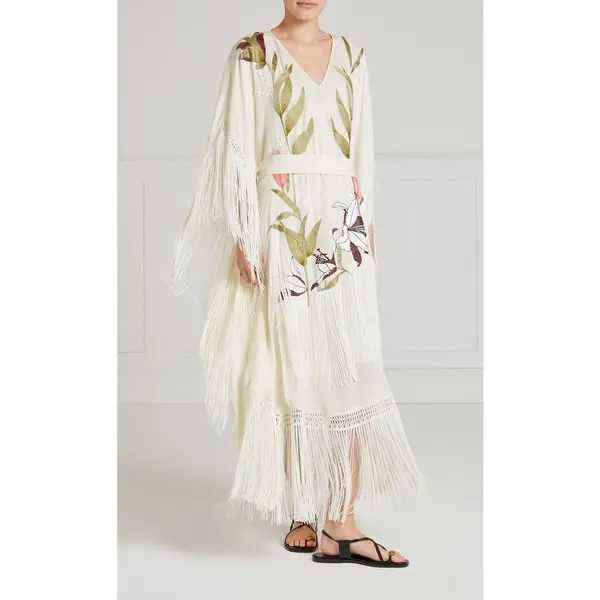 TEMPERLEY LONDON Madeline Kaftan - Ivory