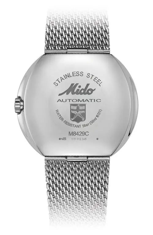 MIDO Commander 1959 Automatic Stainless Steel Mesh Watch