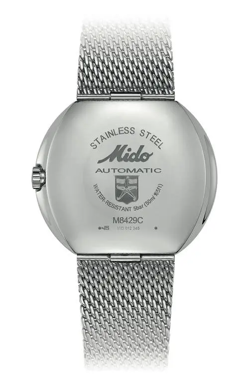 MIDO Commander 1959 Automatic Stainless Steel Mesh Watch