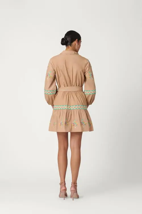 Shoshanna Camden Embroidery Ellery Mini Dress