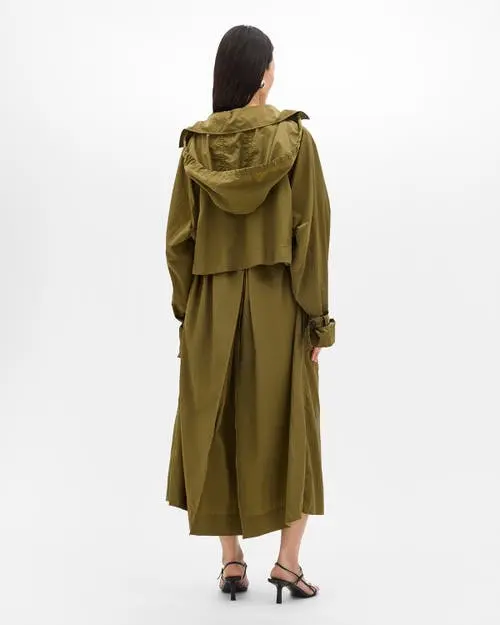Another Tomorrow Recycled Nylon Trench