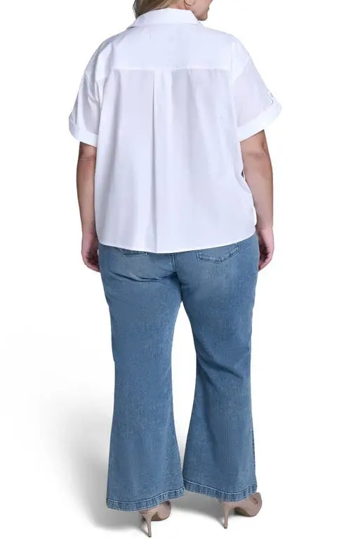Karl Lagerfeld Paris Floral Placement Button-up Shirt