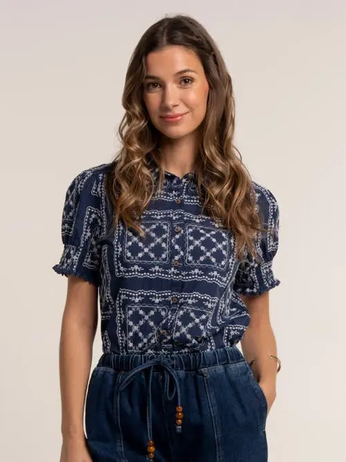 BRAKEBURN Marine Blouse - Navy