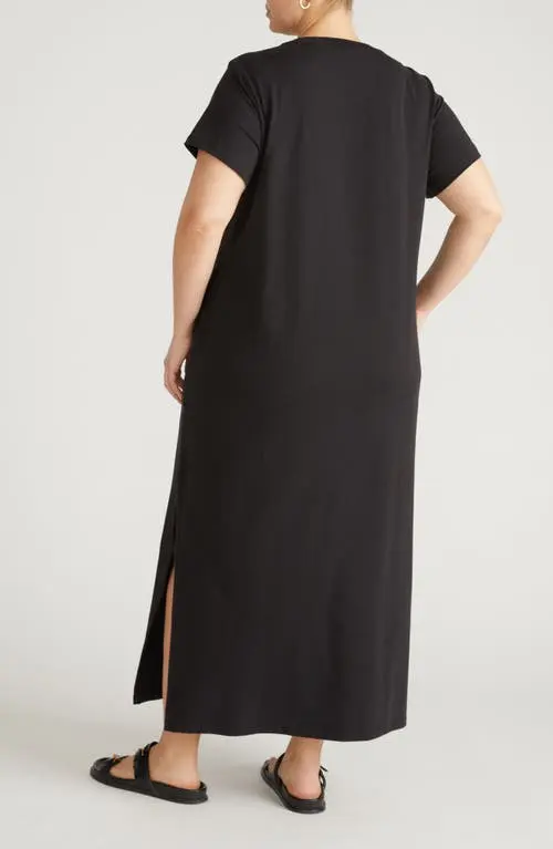 Universal Standard Halie Maxi T-shirt Dress - Black