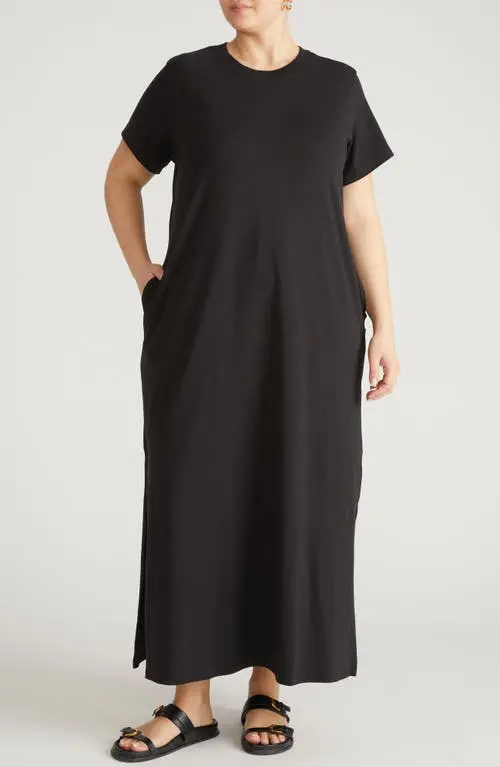 Universal Standard Halie Maxi T-shirt Dress - Black