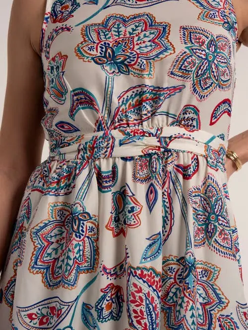 BRAKEBURN Paisley Print Midi Tea Dress