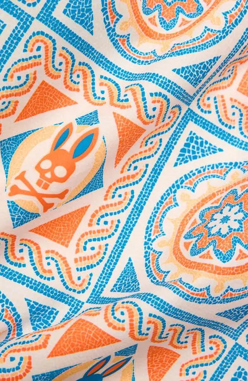 Psycho Bunny All-over Print Swim Trunks - Blue Danube