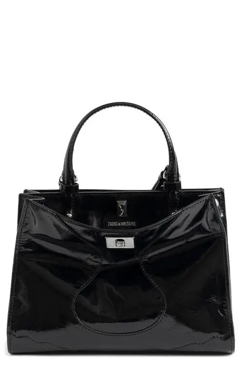 Zadig&Voltaire Patent Leather Shoulder Bag - Black