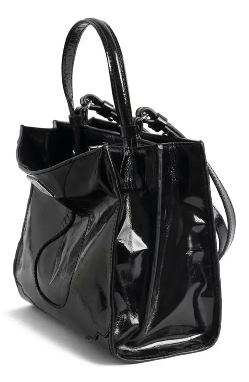 Zadig&Voltaire Patent Leather Shoulder Bag - Black