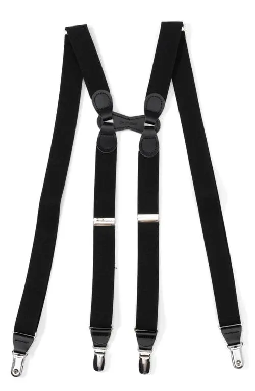 CUFFLINKS, INC. Classic Elastic And Leather Suspenders