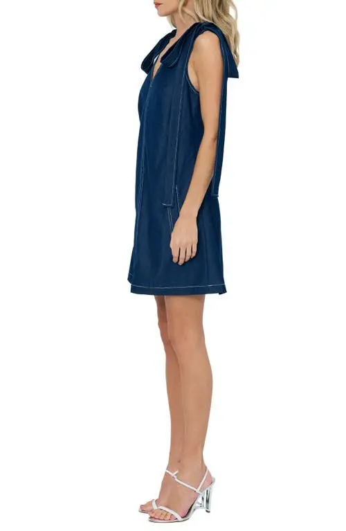 CIEBON Sleeveless Mini Dress With Decorative Ties