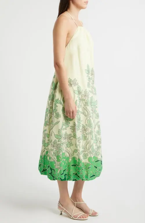 CIEBON Dani Floral Print Midi Dress