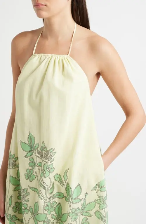 CIEBON Dani Floral Print Midi Dress