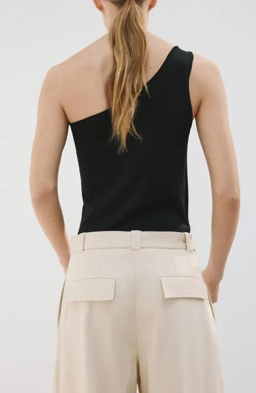 Mango Knotted One Shoulder Tank