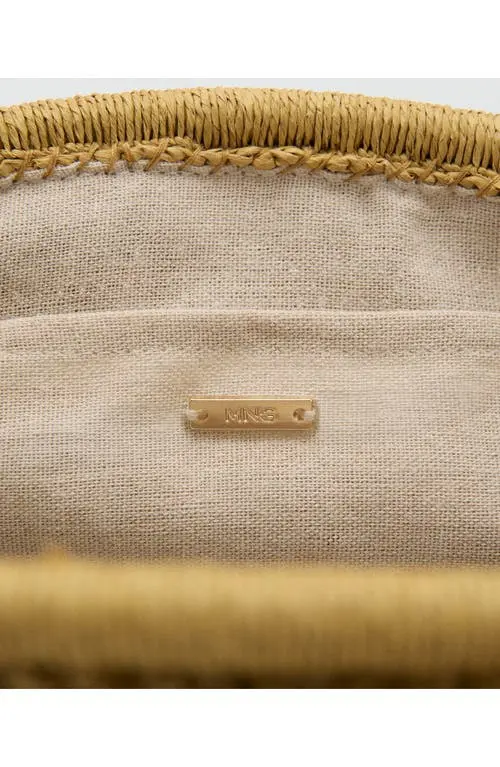 Mango Natural Fiber Frame Clutch