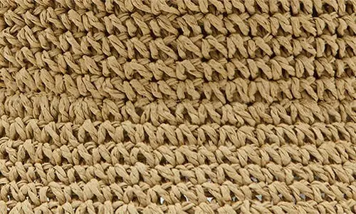 Mango Straw Bucket Hat With Contrasting Trim