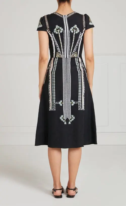 TEMPERLEY LONDON Avalon Dress With Geometric Embroidery