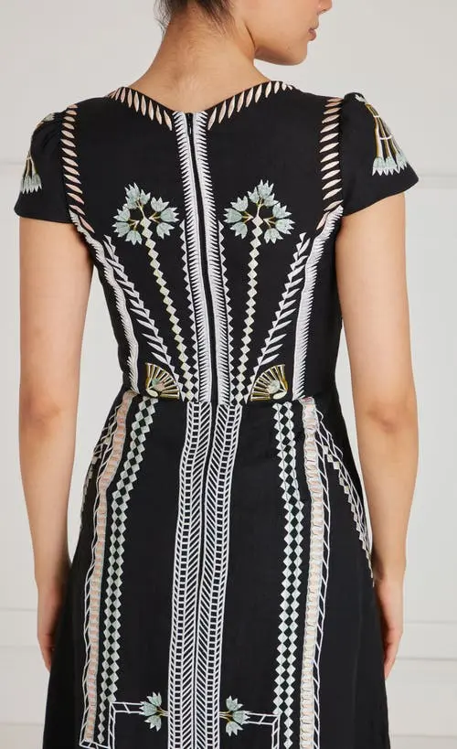 TEMPERLEY LONDON Avalon Dress With Geometric Embroidery