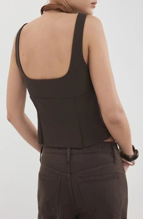 Mango Square Neck Crop Top