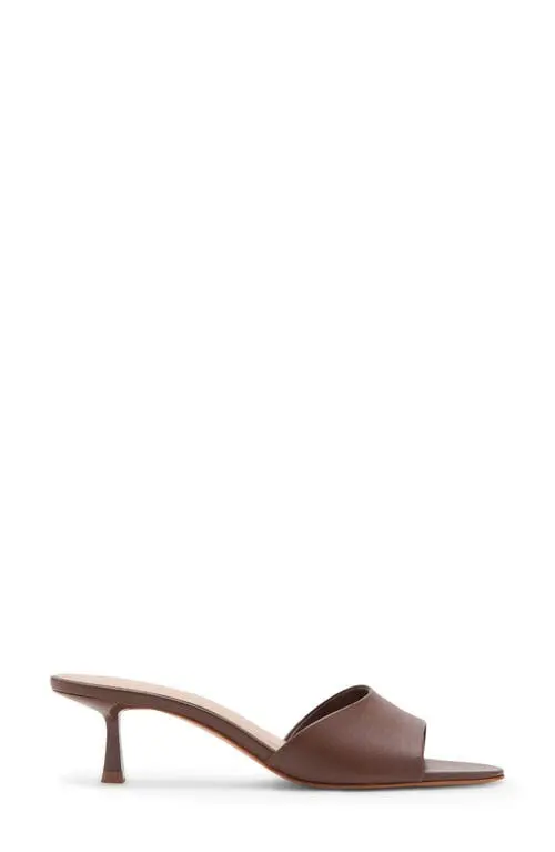 Mango Kitten Heel Slide Sandal