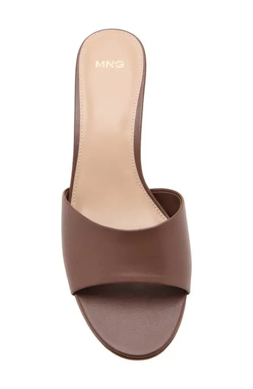 Mango Kitten Heel Slide Sandal