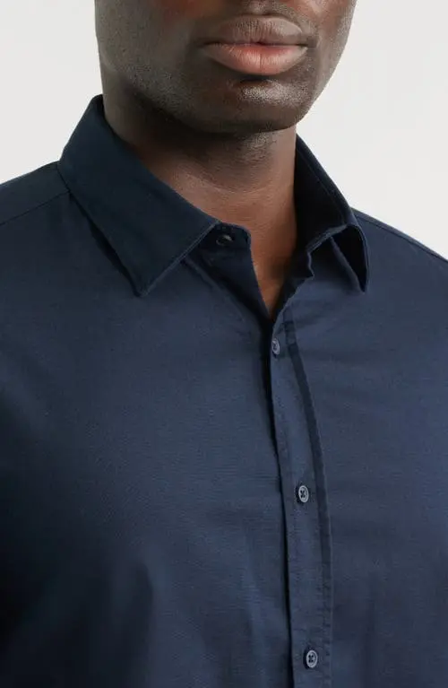MAVI Cotton Blend Button-up Shirt - Dark Sapphire