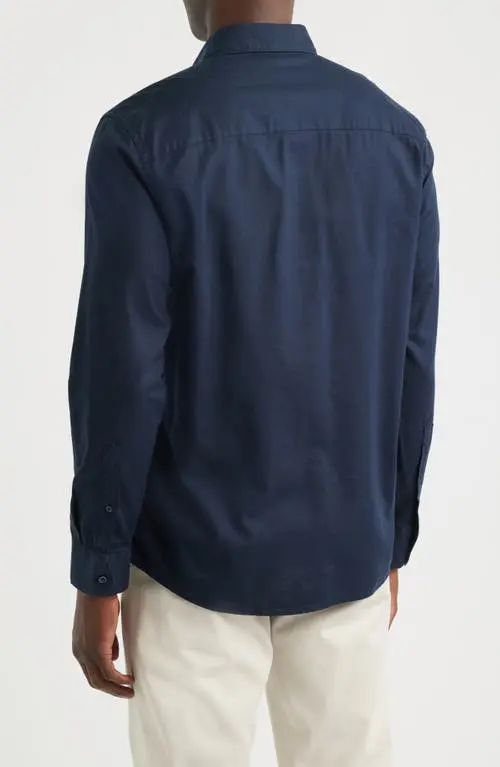 MAVI Cotton Blend Button-up Shirt - Dark Sapphire