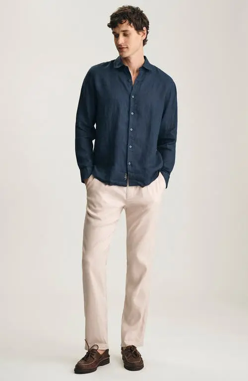 MAVI Regular Fit Linen Button-up Shirt
