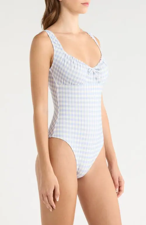 REFORMATION Bahia Gingham One-piece Swimsuit