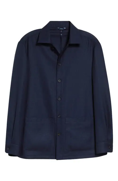 Thom Sweeney Wool Hopsack Overshirt