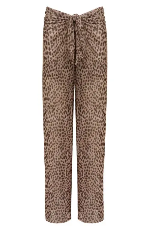 VIX PAULA HERMANNY Pareo Cover-up Pants - Brown Multi