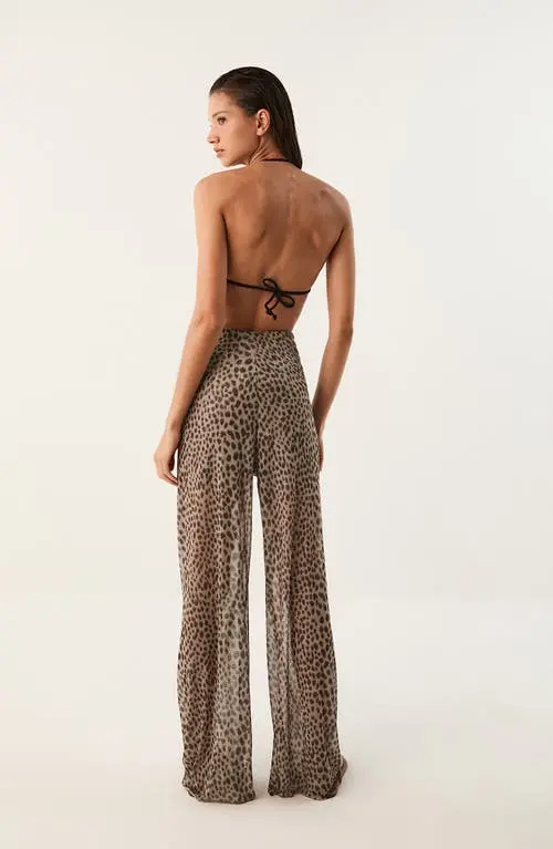 VIX PAULA HERMANNY Pareo Cover-up Pants - Brown Multi