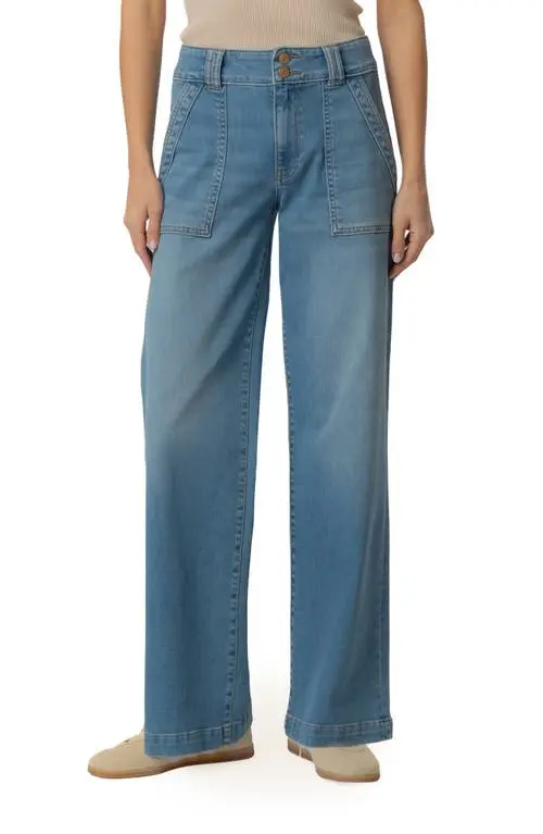 Kut From The Kloth Jodi High Waist Wide Leg Utility Jeans - Draft W/medium