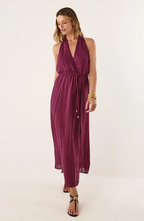 VIX PAULA HERMANNY Talita Halter Cover-up Maxi Dress