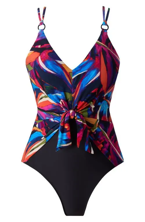 Magicsuit Mariachi Saki Tie Front One-piece Swimsuit