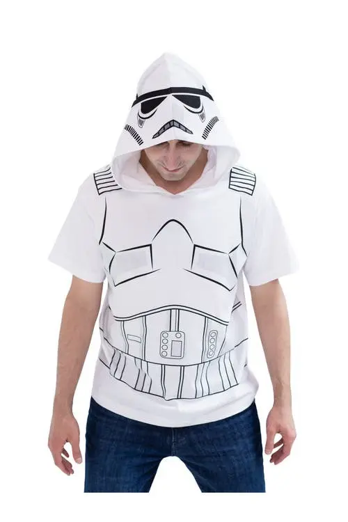 STAR WARS Darth Vader Hooded T-shirt - White Stormtrooper