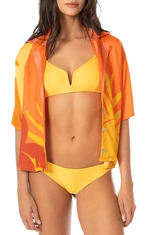 MAAJI Instintc Octavia Cover-up Shirt - Open Orange