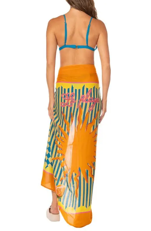 MAAJI Tropic Camouflage Isla Cover-up Pareo - Open Blue