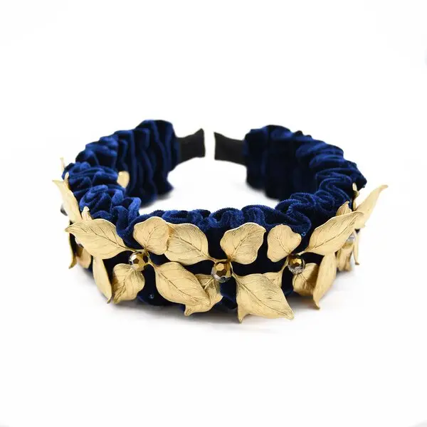 ADIBA Royal Goddess Handmade Headband - Blue
