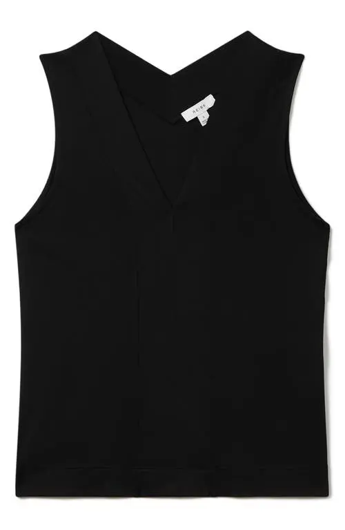 REISS Mira Sleeveless Wool & Cashmere Top