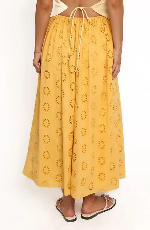 PETAL & PUP Dillon Cotton Eyelet Maxi Skirt