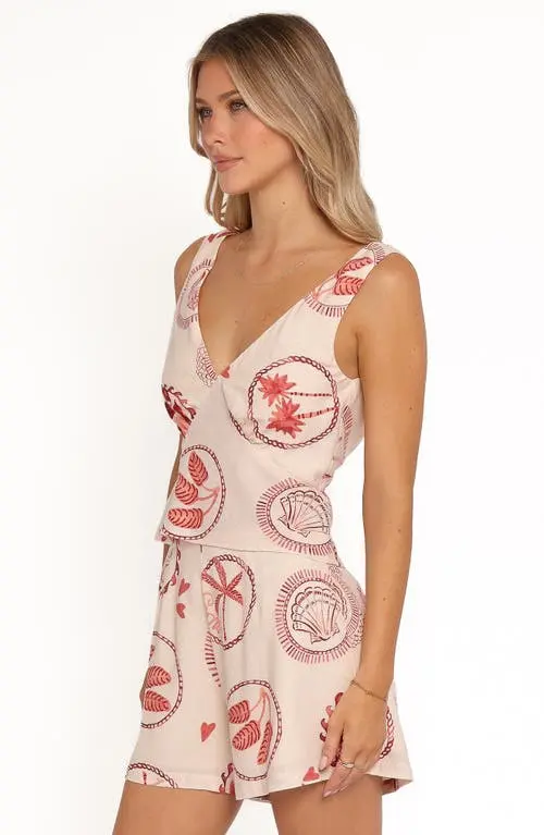 PETAL & PUP Evelyn Deep V-neck Sleeveless Top